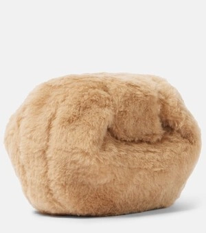 Gabriela Hearst Soft Demi Faux Shearling Clutch