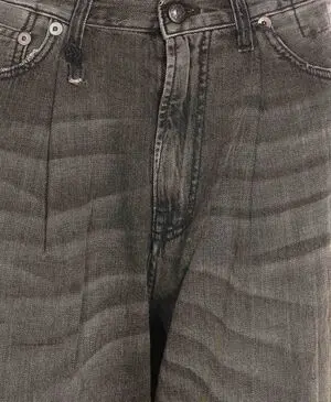 R13 Wide-leg Pleated Jeans