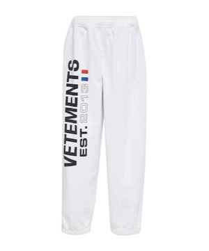 Vetements Brand Logo Sweatpants - White