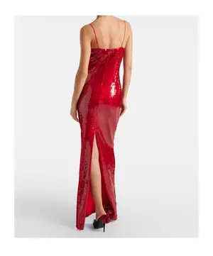 Magda Butrym Floral-applique Sequined Gown