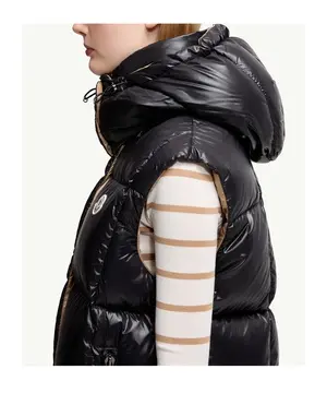 Moncler Luzule Hooded Down Vest - Black