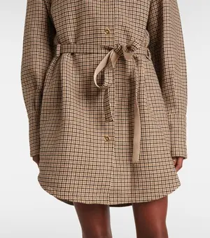 PATOU Houndstooth Shirt Dress