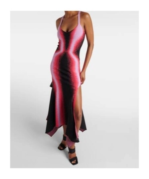 Y/project Printed Knitted Midi Dress