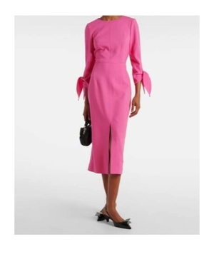 Carolina Herrera Wool-blend Midi Dress