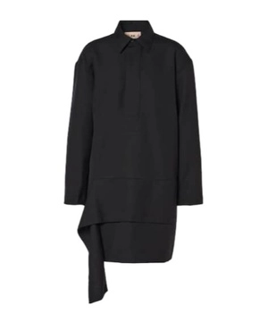 Plan C Wool-blend Minidress - Black