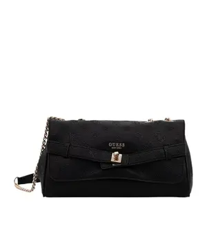 Guess Flap Shoulder Bag - Black