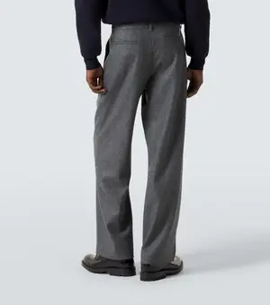 JIL SANDER Wool Wide-leg Pants