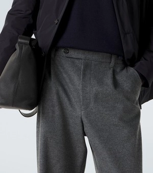 JIL SANDER Wool Wide-leg Pants