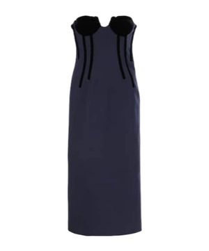 Sportmax Strapless Midi Dress - Black