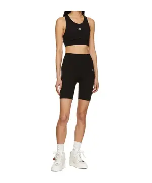 ANINE BING Logo-print Cycling Shorts