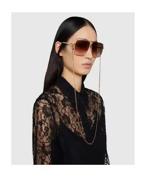 Gucci Navigator-frame Sunglasses