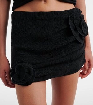 Magda Butrym Floral Crepe Mini Skirt