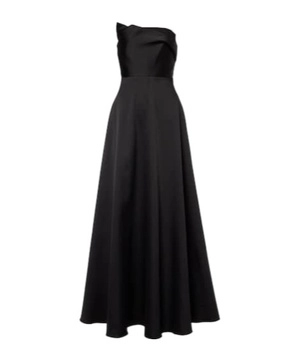 Roland Mouret Strapless Taffeta Gown - Black