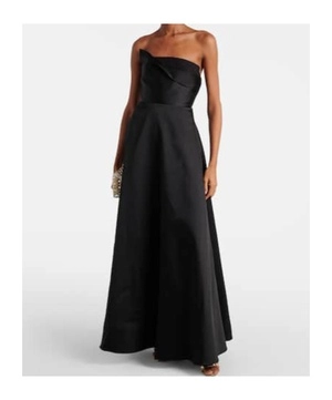 Roland Mouret Strapless Taffeta Gown
