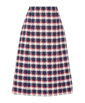 Carolina Herrera Tweed Midi Skirt - Multicolor
