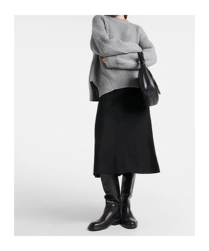 JIL SANDER Wool Midi Skirt