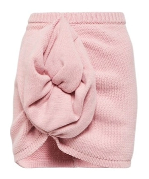 Magda Butrym Cashmere Miniskirt - Pink