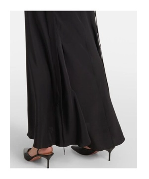 Victoria Beckham Lace-trimmed Silk Midi Dress