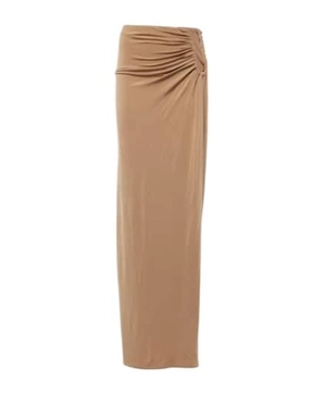 Magda Butrym Ruched Mid-rise Maxi Skirt - Brown