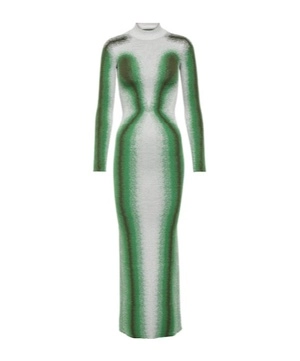 Y/project Printed Knit Maxi Dress - Green