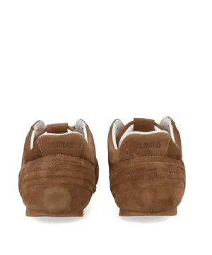 ALOHAS Suede Round Head Front Tie Sneakers