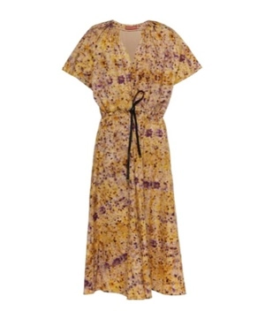 Altuzarra Romy Floral Cotton Midi Dress - Brown
