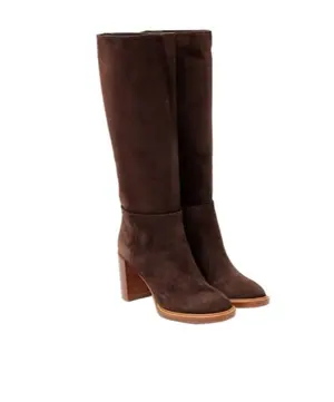 Gabriela Hearst Bocca Suede Knee-high Boots - Black
