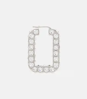 Amina Muaddi Charlotte Embellished Hoop Earrings