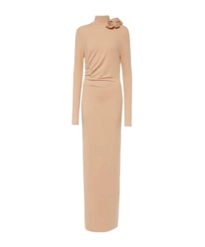 Magda Butrym Floral-appliqué Gown - Nude