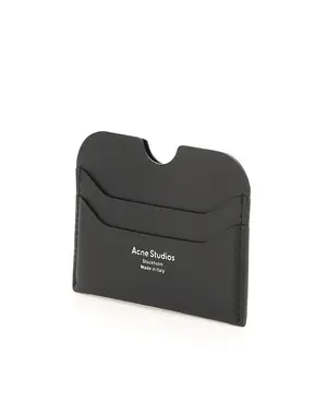 Acne Studios Logo Printed Cut-out Detailed Cardholder