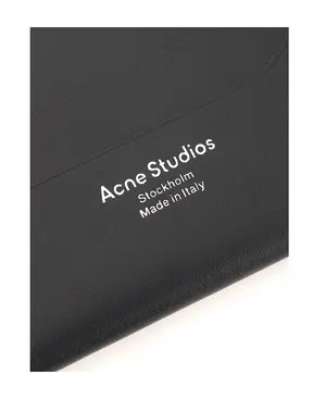Acne Studios Logo Printed Cut-out Detailed Cardholder