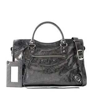 Balenciaga Le City Bag Medium In Steel - Grey