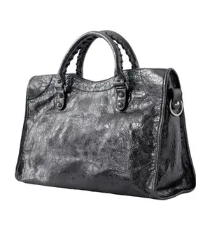 Balenciaga Le City Bag Medium In Steel