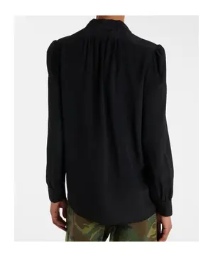 NILI LOTAN Tie-collar Silk Shirt