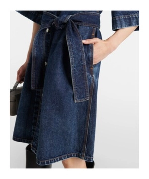 Stella McCartney Corduroy-trimmed Denim Minidress