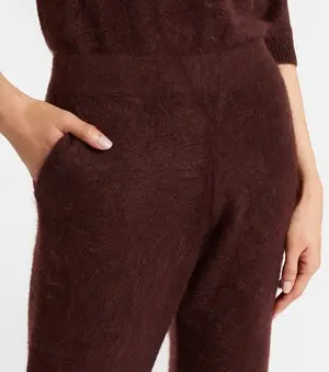 Dorothee Schumacher Fluffy Statement Wool And Cashmere-blend Flared Pants