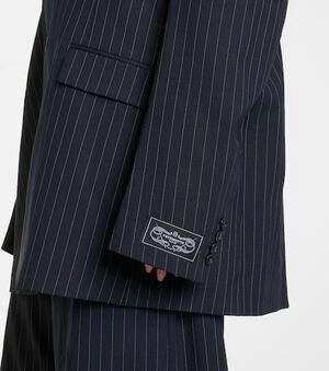 Vetements Pinstripe Wool Blazer