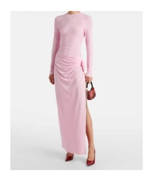 Magda Butrym Floral-appliqué Jersey Gown