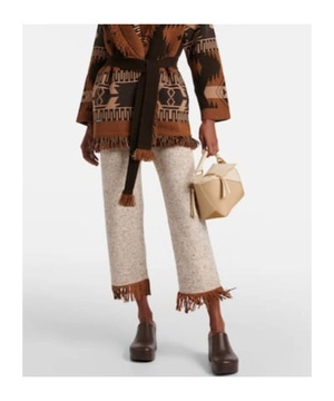 Alanui Fringed Wool-blend Pants