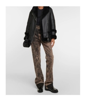 BLANCHA Leather And Shearling Jacket