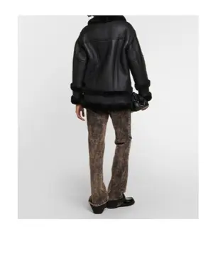 BLANCHA Leather And Shearling Jacket