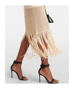 Galvan Diana Fringed Midi Dress