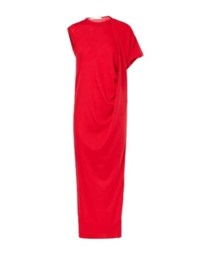 Stella McCartney Draped Wool Maxi Dress