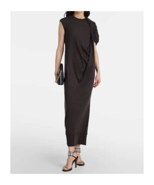 Stella McCartney Draped Wool Maxi Dress