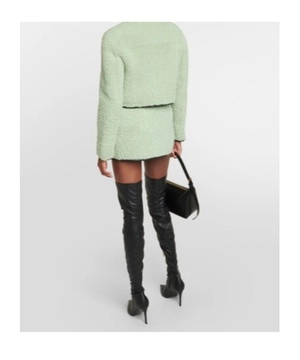 BLANCHA Leather-trimmed Shearling Jacket