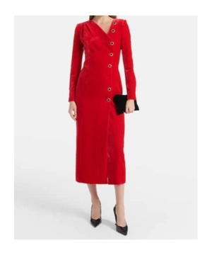 Alessandra Rich Velvet Midi Dress