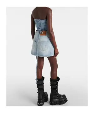 Vetements Cotton Denim Corset
