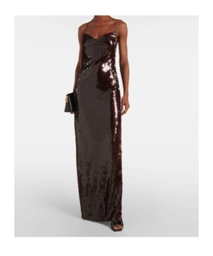 Magda Butrym Sequined Draped Gown