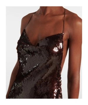 Magda Butrym Sequined Draped Gown