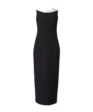 Roland Mouret Embellished Bustier Midi Dress - Black